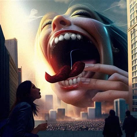 A Giantess Eating People In City Free Ai Art Generator