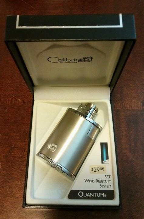 New Colibri Flask Lighter Quantum Sst Wind Resistant System Satin