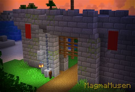 Chain Grindstone Castle Gate Control R Minecraft