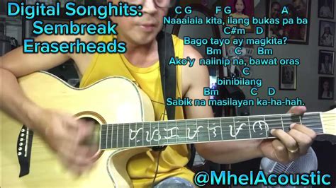 Sembreak Eheads Acoustic Guitar Tutorial Chords And Lyrics Youtube