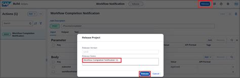 Create And Configure Action In The Process Flow Sap Tutorials