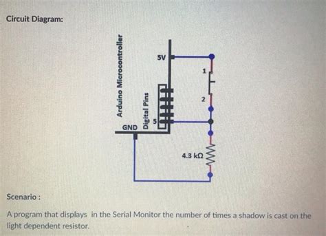 Solved Circuit Diagram V Arduino Microcontroller N Digital Chegg