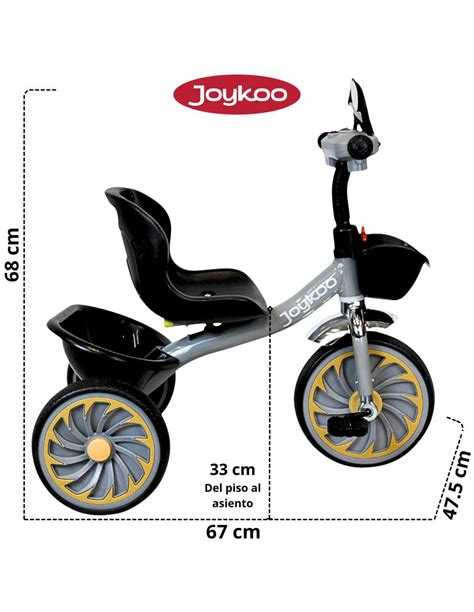 Triciclo Para Niños Torreta Antenas Con Luz Y Sonido Ruedas De Eva Apto