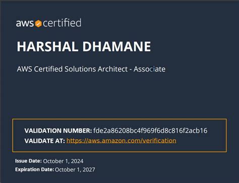 Harshal Dhamane On Linkedin Aws Aws Cloud Awscloudpractitioner