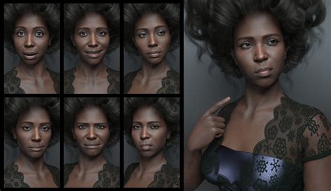 The Expression Collection For Angela 9 Daz 3d
