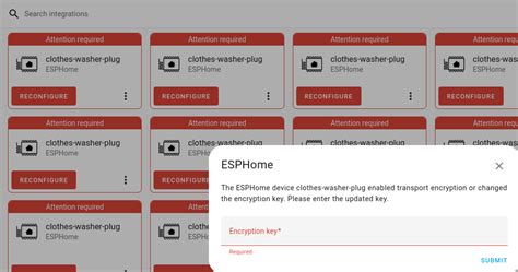 esphome integration constantly requiring reconfuration esphome home