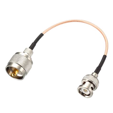Uxcell Uhf Male To Bnc Male Antenna Radio Cable Rg316 Coax Cable 0 5 Ft