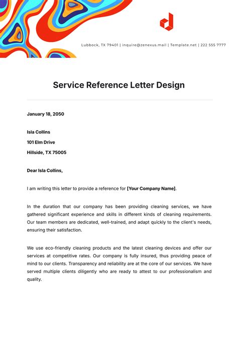 Letter Of Reference