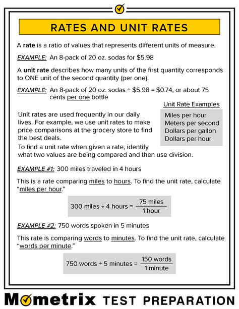 Finding Unit Rates Worksheet E