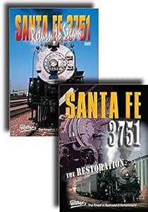 Santa Fe 3751 Restoration And Running 2 Dvd Set Dvd