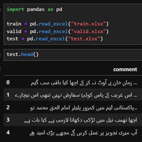 Urdu Sentiment Analysis Dataset Kaggle