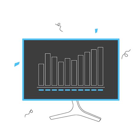 Premium Vector Gadget Display With Graphic Char