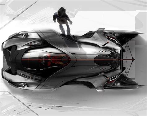 Futuristic Car Design Sketch Automotive Design Concept Art Daniel