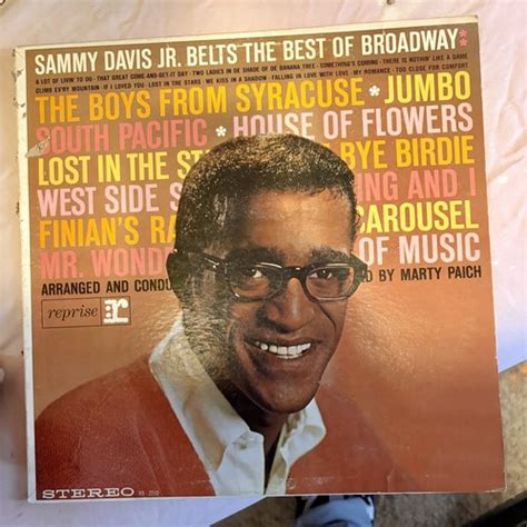 Sammy Davis Jr Lp Belts The Best Of Broadway A Lot Of Livin To