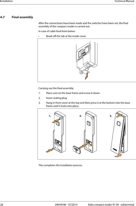 Dormakaba Ead Kcr9104 L1 Rfid Reader User Manual