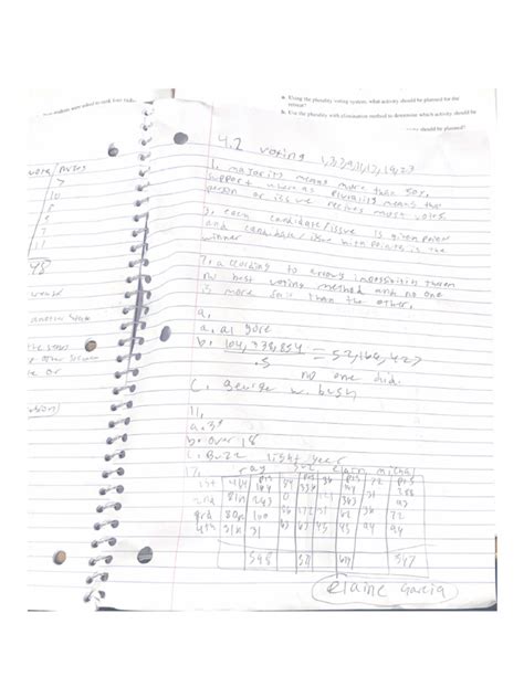 A Using The Plurality Voting System What Activity Should Be Planned