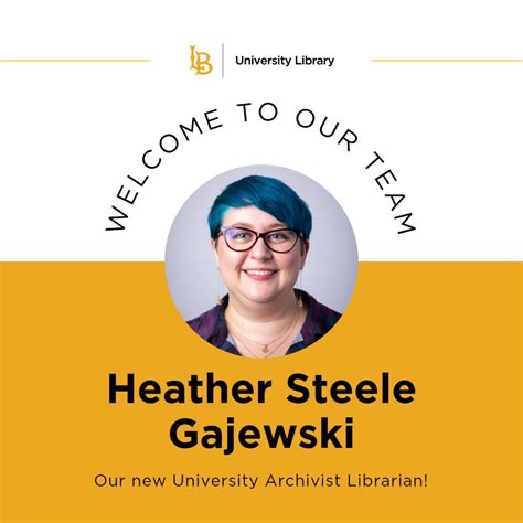 So Happy To Have Heather Steele Gajewski Named University Archivist