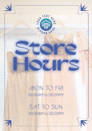 Sophisticated Shop Hours Flyer Brandcrowd Flyer Maker