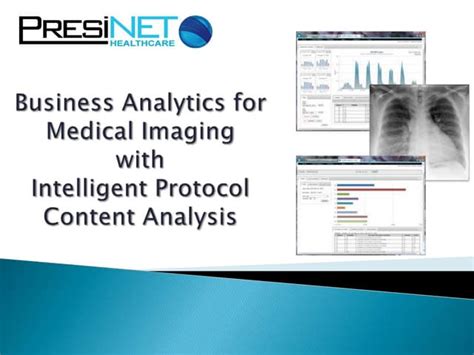 The Case For Imaging Analytics Ppt