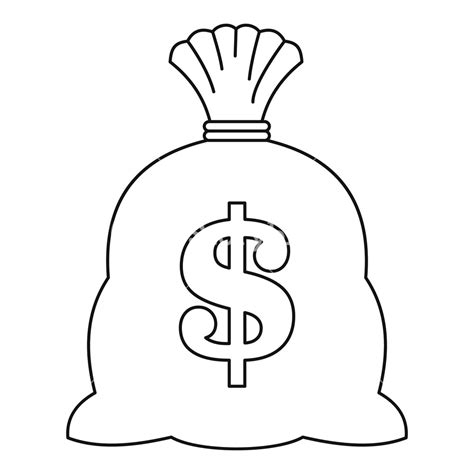 Hood Money Bag Drawing At Abigail Schardt Blog