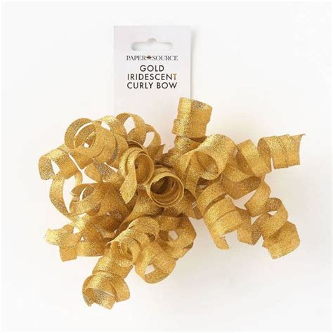 Gold Iridescent Curly Bow By Xiamen La Ribbons And Crafts Co Ltd