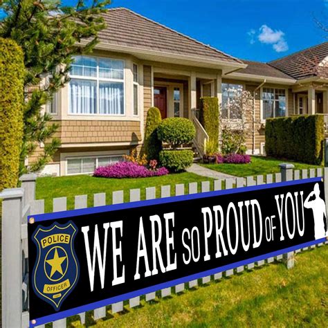 Police Theme We Are So Proud Of You Backdrop Bannerpolice