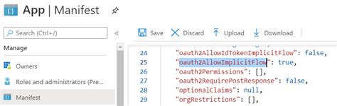 Azure Getting Errorunsupportedresponsetypeanderrordescription