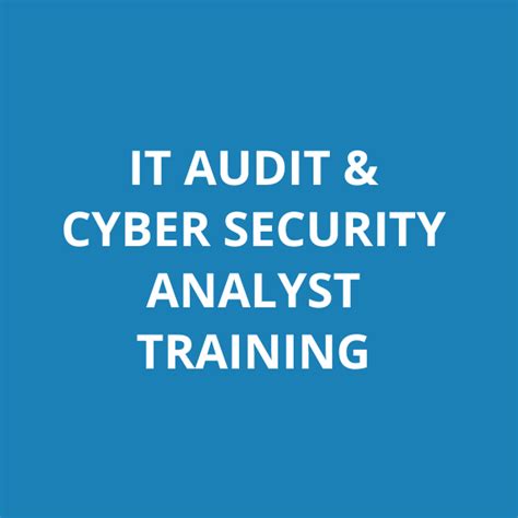 It Audit And Cyber Security Analyst Training Ezek Systems