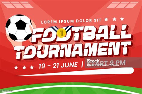 축구 토너먼트 스포츠 이벤트 배경 디자인 템플릿 간단하고 우아한 디자인 건축물에 대한 스톡 벡터 아트 및 기타 이미지 건축물 경기 스포츠 경쟁 Istock