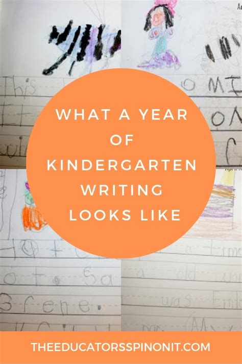 What Kindergarten Writing Looks Like A Year Of Student Samples