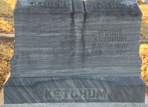 Mrs Mary G Mcvicker Ketchum 1833 1918 Mémorial Find A Grave