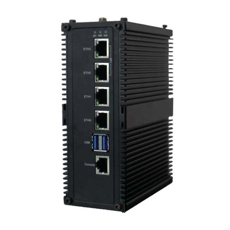Din Rail Type Industrial Computer With Intel X6413e Processor 4x 2 5g Network Ports Ifw64401