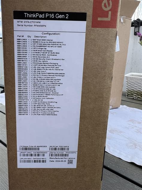 My New P16 G2 Arrived On Friday R Thinkpad