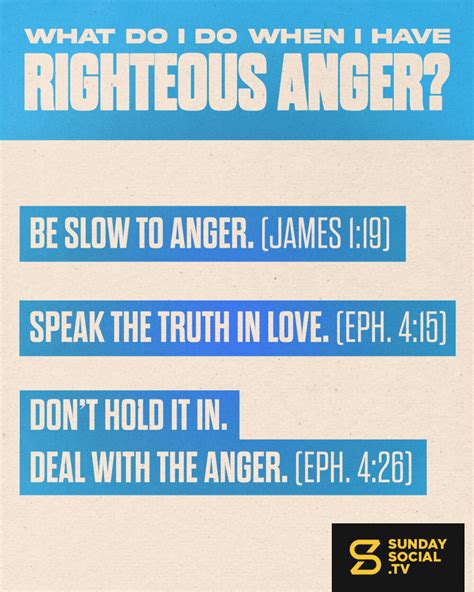 Am I Operating In Righteous Anger Sunday Social
