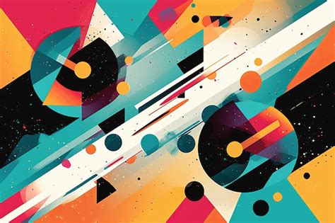 Premium Vector Bold Dark And Bright Geometric Abstract Design Sleek Lines And Shapes Art