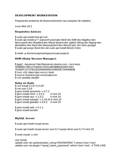 Development Workstation Pdf
