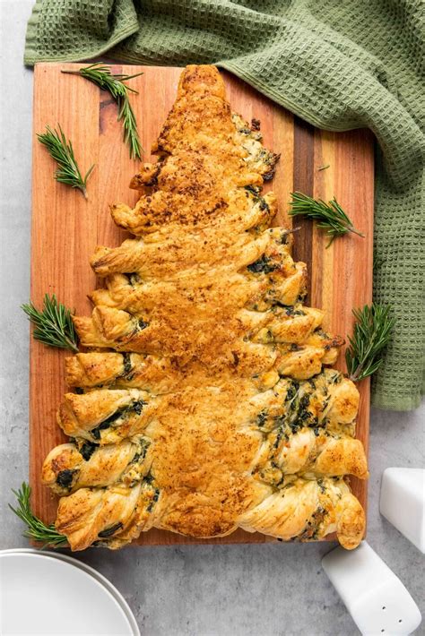 Spinach Puff Pastry Christmas Tree Slimming Violet Recipes
