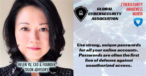 Cybersecurity Cybersecurity Onlinesafety Cyberawarenessmonth Staysecure Helen Yu