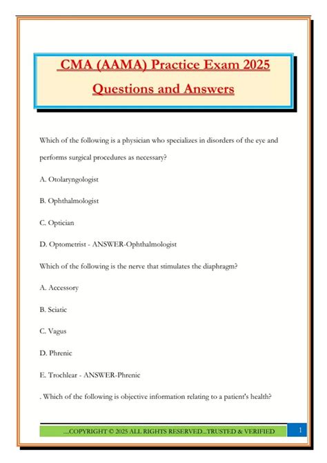 Cma Aama Practice Exam 2025 Questions And Answers Cma Stuvia Us