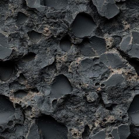 Black Lava Rock Texture