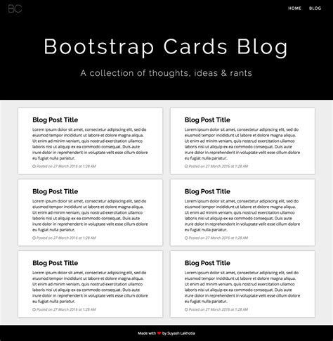 Bootstrap Cards Suyash Lakhotias Blog