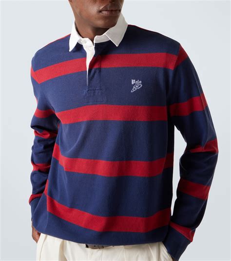 Striped Cotton Polo Shirt In Multicoloured Polo Ralph Lauren Mytheresa