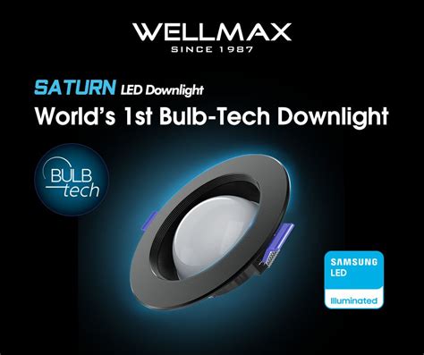 The First Black Color Led Downlight From Wellmax To Bring You High