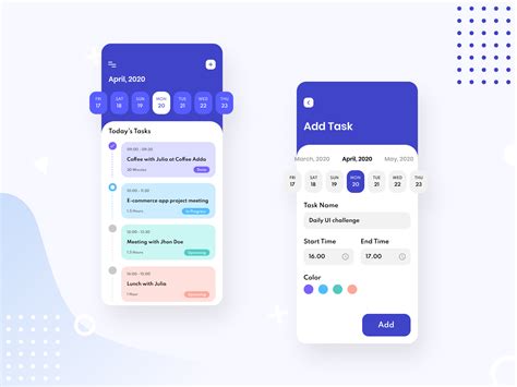 Task Sheduler App Ui In 2025 Mobile App Design Inspiration App Interface Design Scheduling App