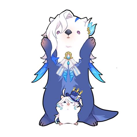 Furina And Neuvillette Genshin Impact Drawn By Nasukagee Danbooru