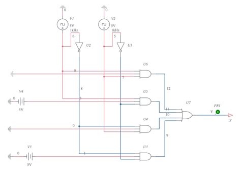 4 1 Multiplexer Multisim Live