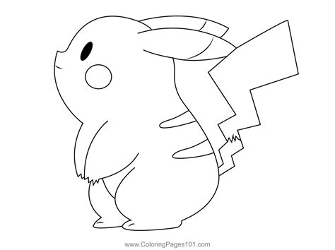 Pikachu Looking Something Coloring Page Coloring Pages Pikachu