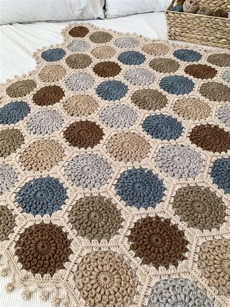 15 Crochet Hexagon Blankets Free Crochet Patterns Artofit
