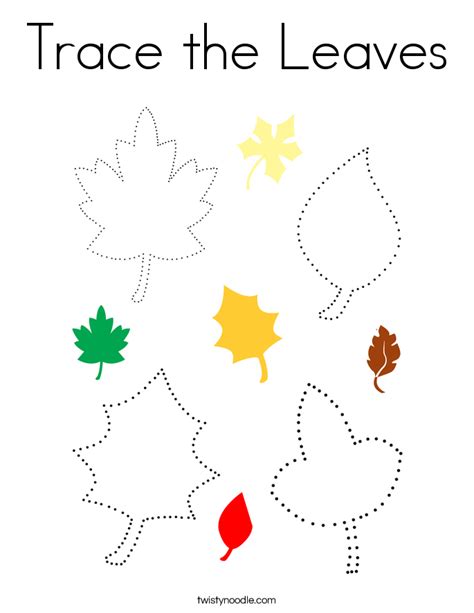 Free Leaf Tracing Worksheets For Fall Fun Autumn Printables