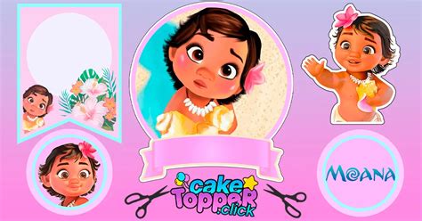 Moana Bebe Kit Para Imprimir Caketopper Click
